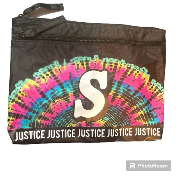 Justice | Swim | Nwot Justice Girls Bikini Bag Beach Black Multi ...